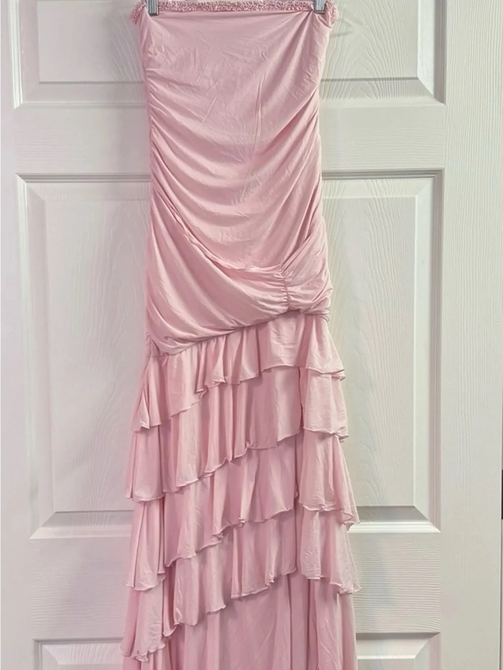 Oh Polly | Dresses | Oh Polly Blush Pink Satin Dress | Poshmark